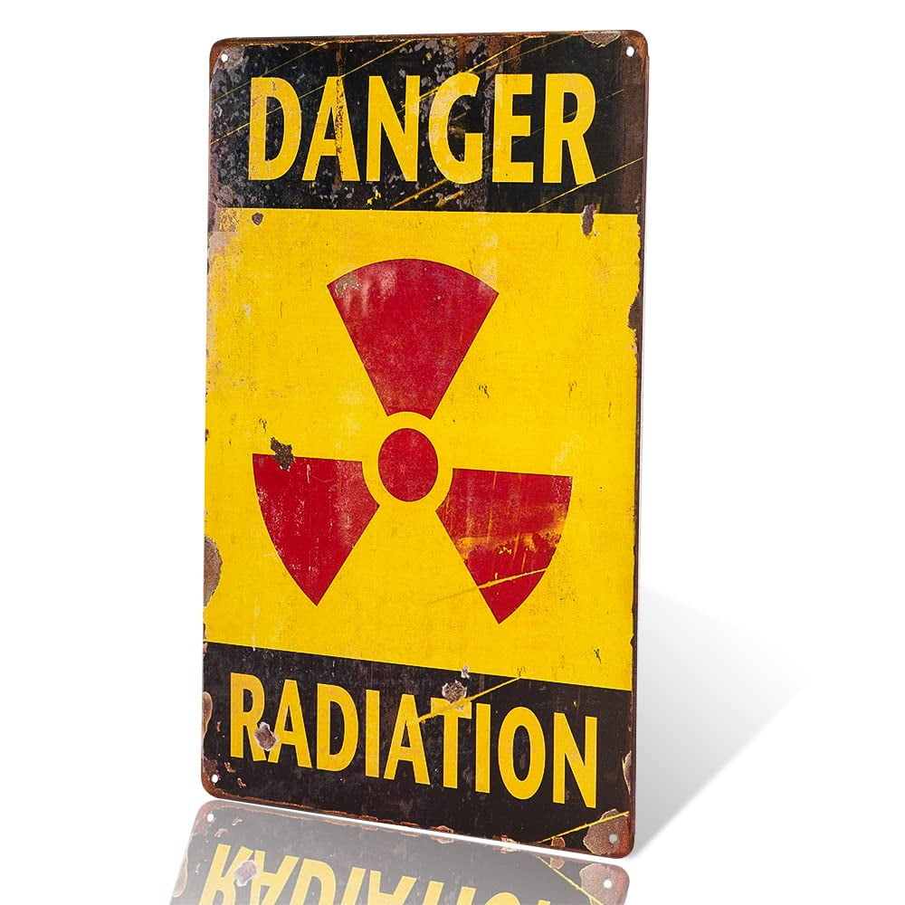 Danger Sign-Danger Radiation Allied Military Vintage tin Sign -Outdoor ...