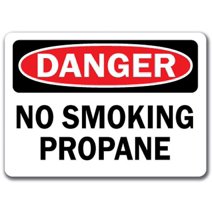 Danger Propane No Smoking Sign - Walmart.com