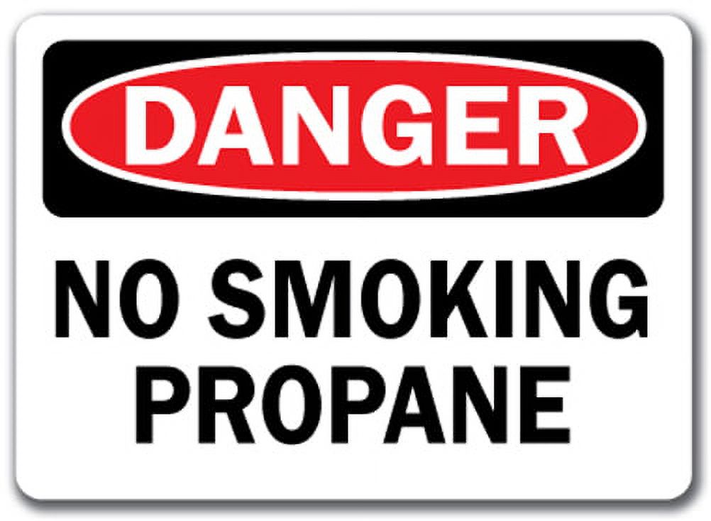 Danger Propane No Smoking Sign - Walmart.com