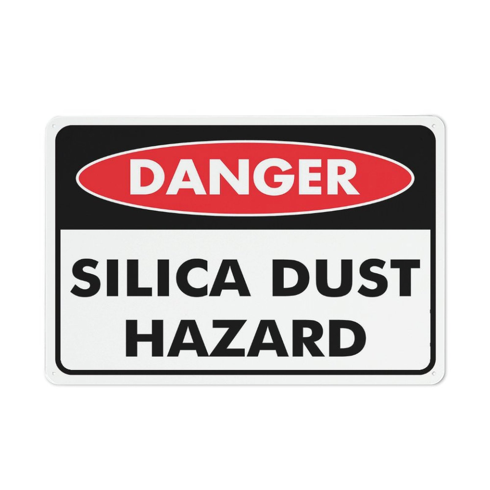 Danger Silica Dust Hazard Sign For House 12" X 8" Yard Sign, Premium ...