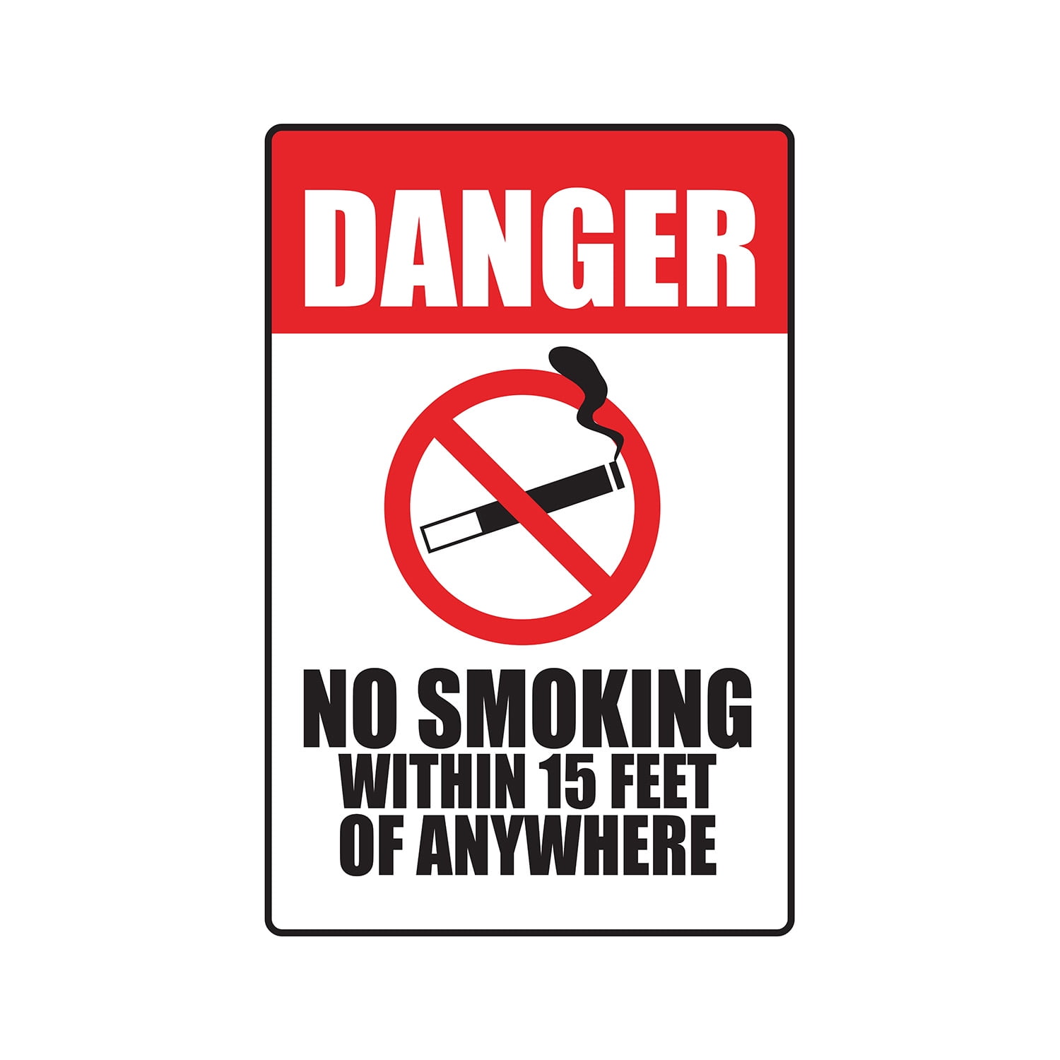 Danger No Smoking Novelty Aluminum Sign | Indoor/Outdoor | Funny Home ...
