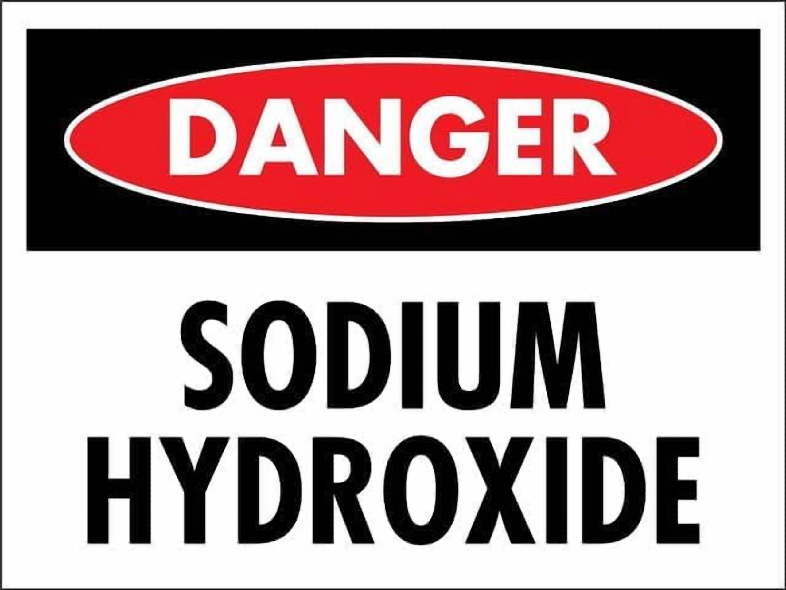 Danger Sodium Hydroxide Sign Rustic Metal Tin Sign Home Outdoor Art ...