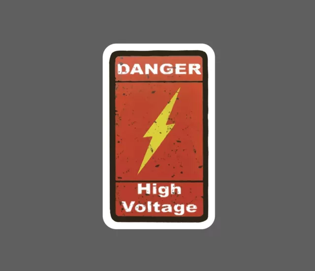 Danger Sticker High Voltage Waterproof Sticker Phone Decal Water Bottle ...