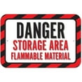 Danger Storage Area Flammable Material Sign - Walmart.com