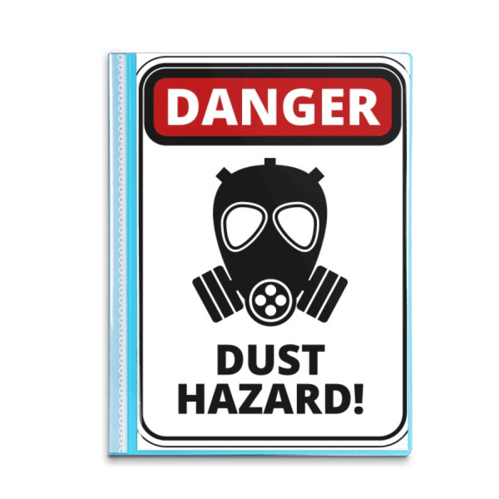 Danger Symbol Dust Hazard Warning Signs Book Sheet Protectors Portfolio ...