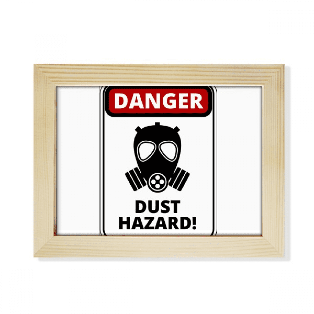 Danger Symbol Dust Hazard Warning Signs Desktop Photo Frame Picture Art ...