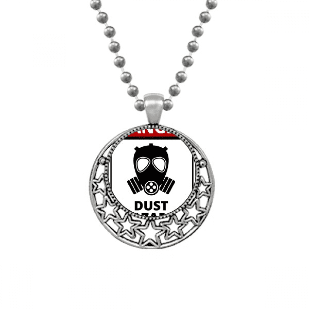Danger Symbol Dust Hazard Warning Signs Necklaces Pendant Retro Moon ...