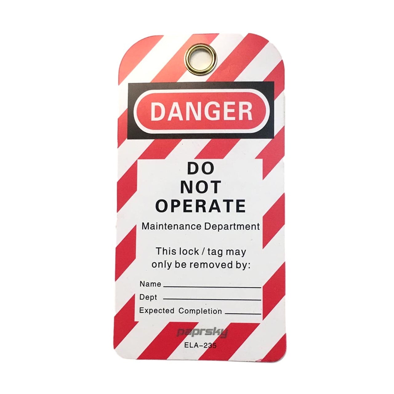 Danger Tags PS-Loto-Tag-D Pack of 50 (Brand: Paprsky, Colour: Red ...