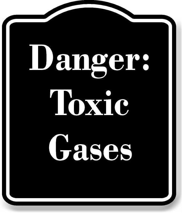 Danger Toxic Gases BLACK Aluminum Composite Sign Aluminum Composite ...
