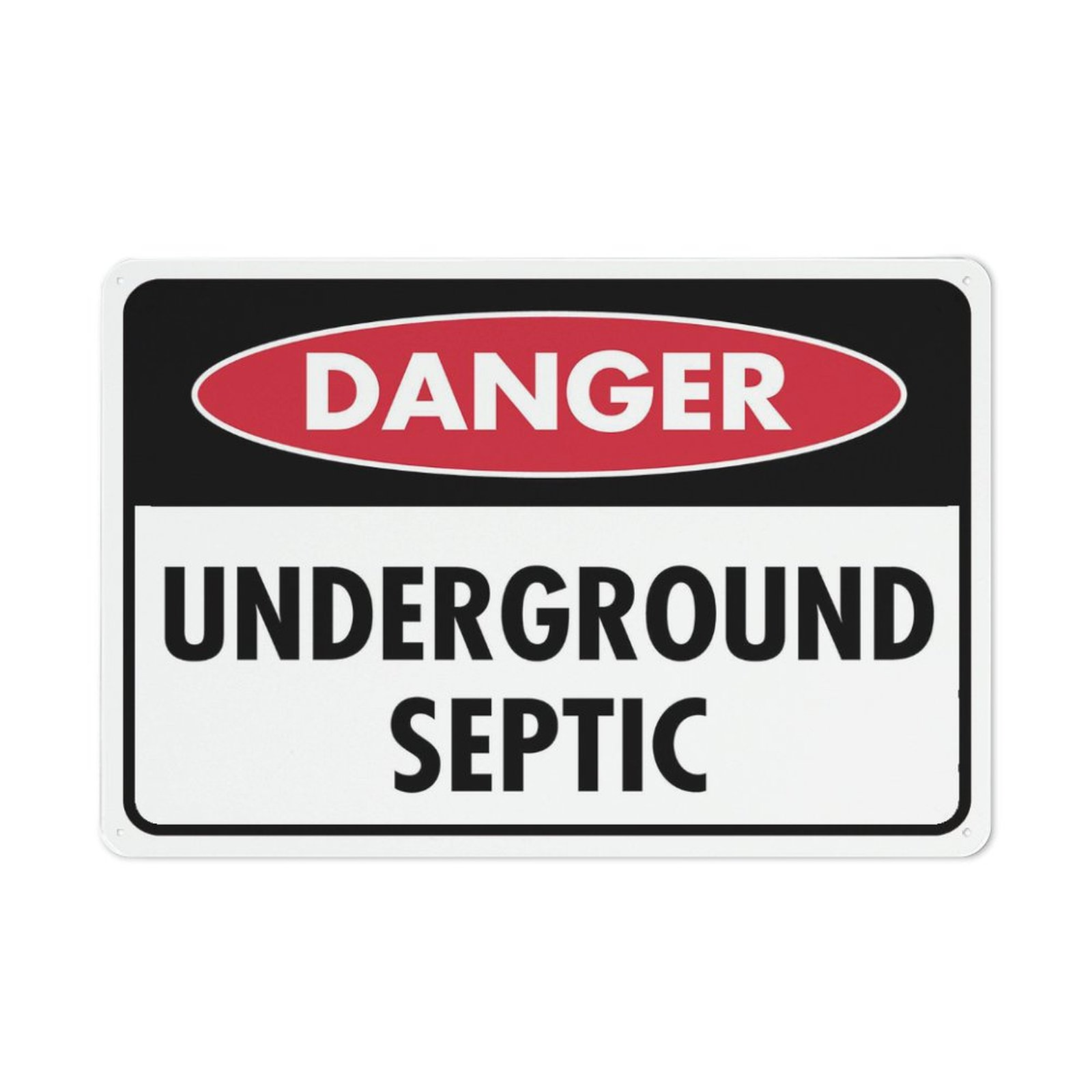 Danger Underground Septic Sign Outdoor Metal Sign - 12 X 8 Metal Signs ...