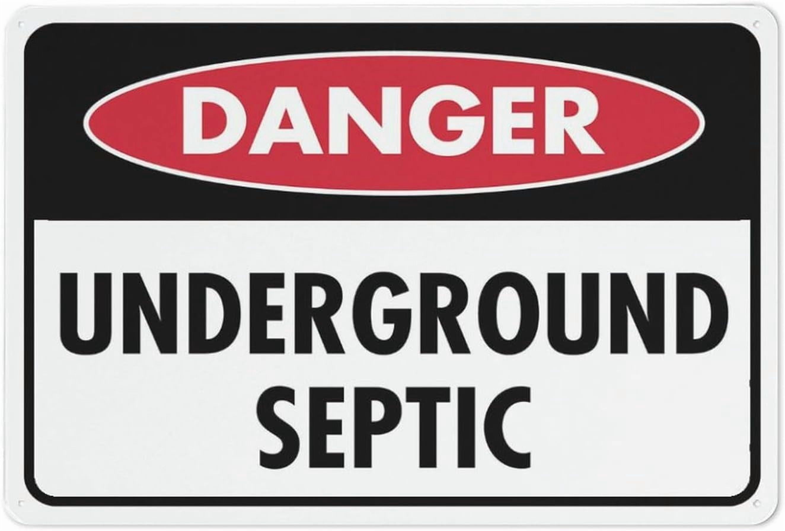 Danger Water Non Potable Do Not Drink Sign 12X8 Inch Aluminum Uv Ink ...