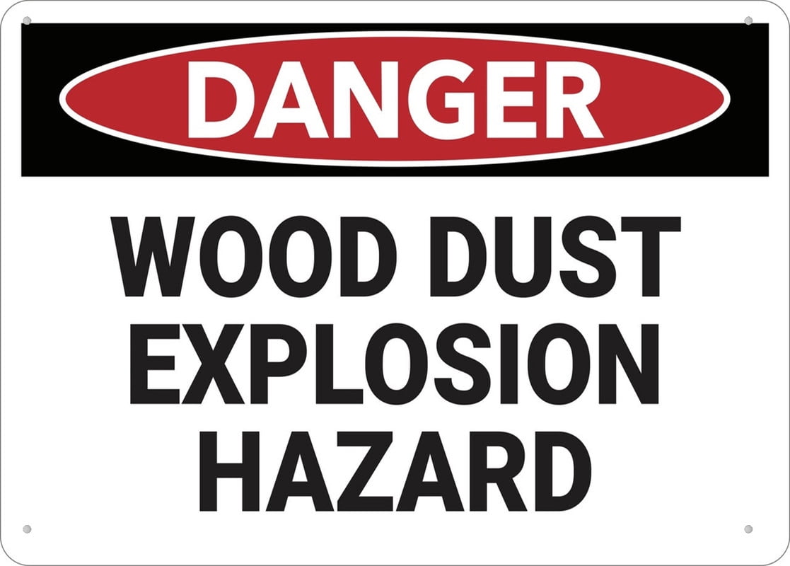 Danger Wood Dust Explosion Hazard Sign Signs Outdoor, Uv Printed ...