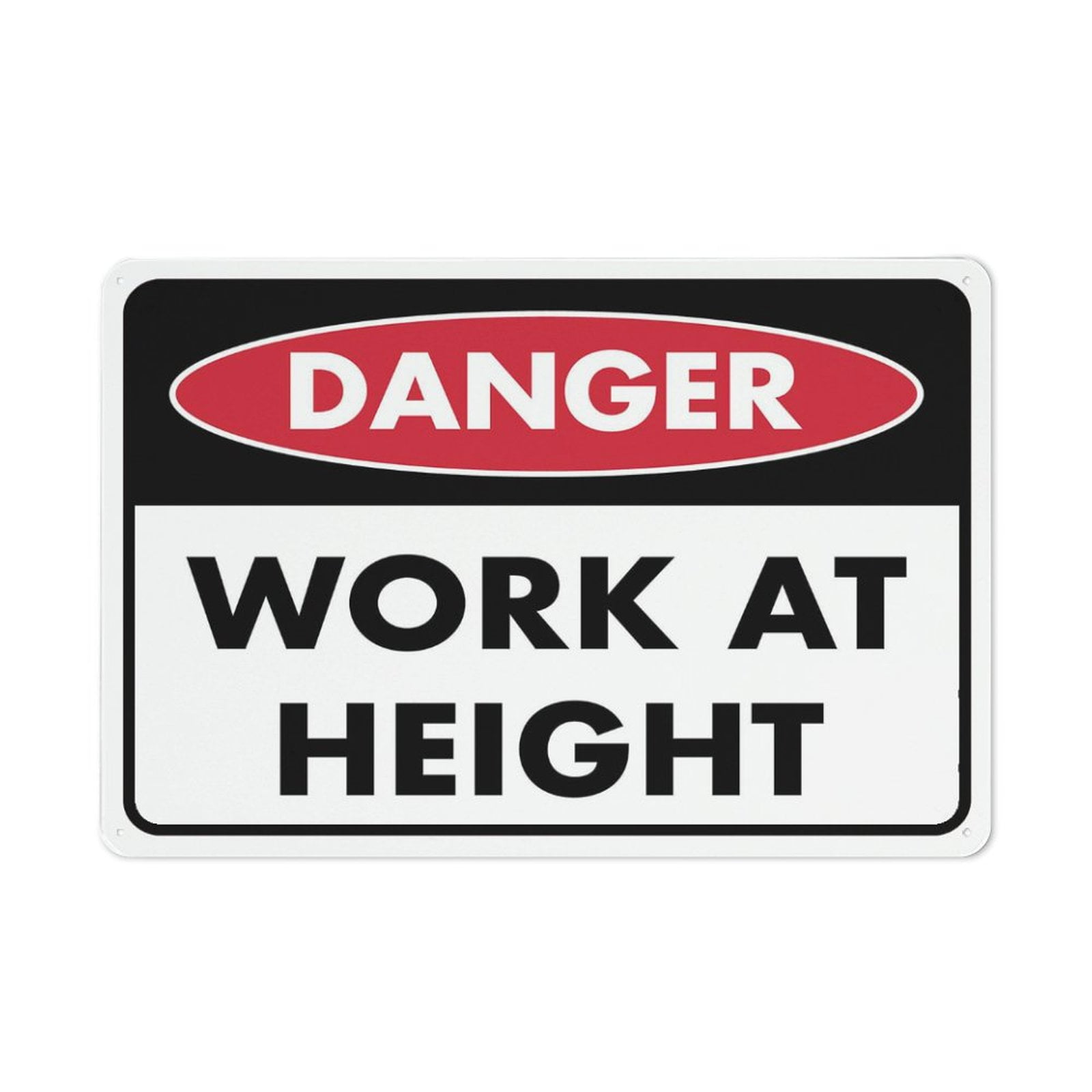 Danger Work At Height Sign 8X12 Inch Rust Free Aluminum Easy To Read ...