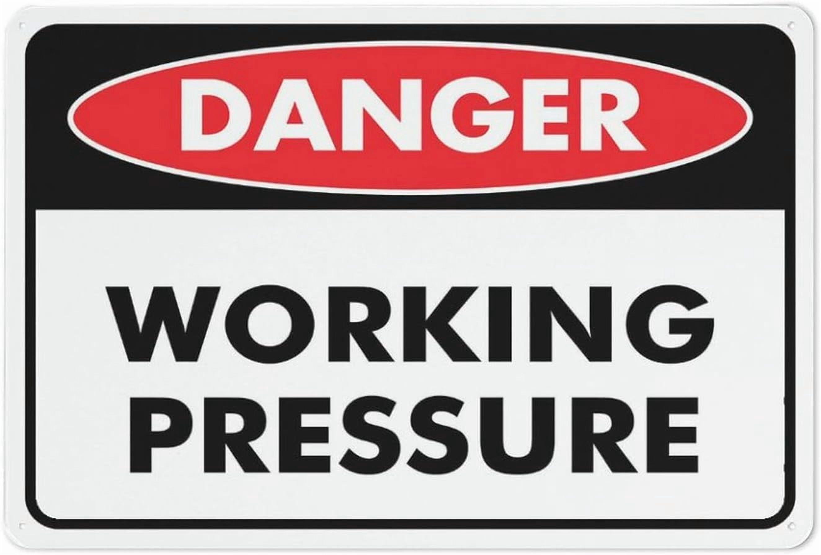 Danger Workers Below Sign For House 12"" X 8"" Yard Sign, Premium ...