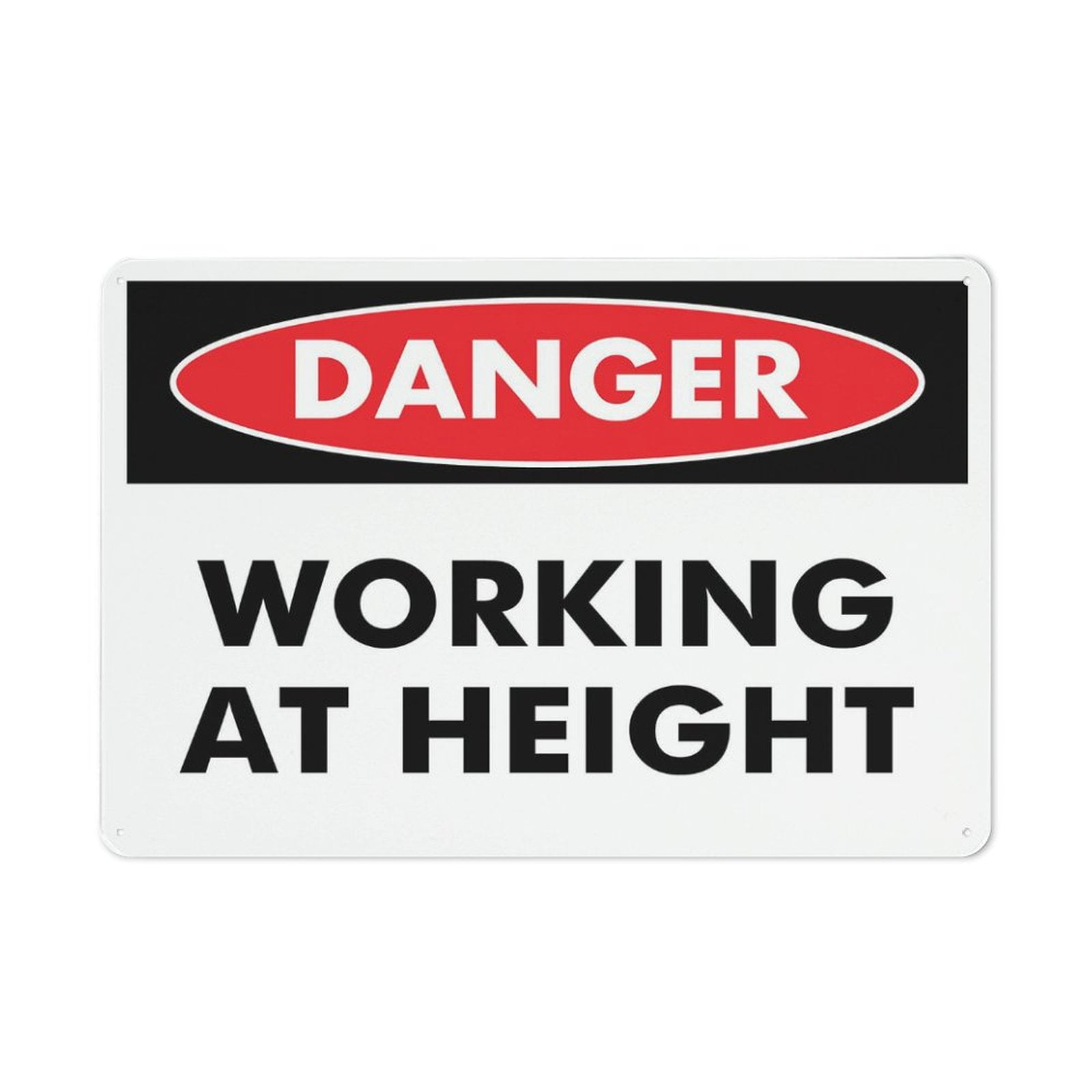 Danger Working At Height Sign Warning Sticker-Security Sign Outdoor ...