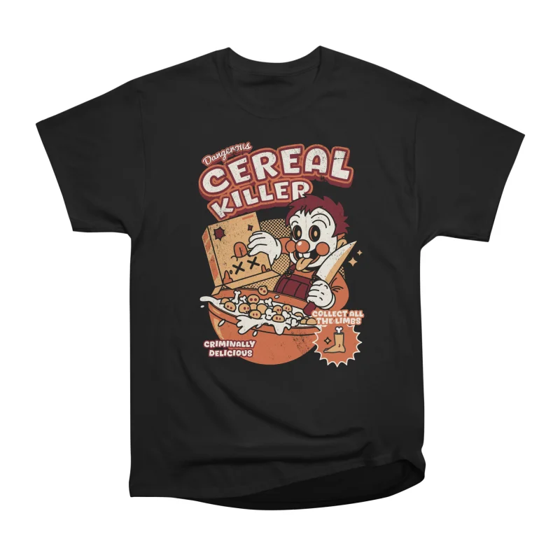 Dangerous Cereal Killer Funny Food T-Shirt Tee Gift For Him Merch For ...