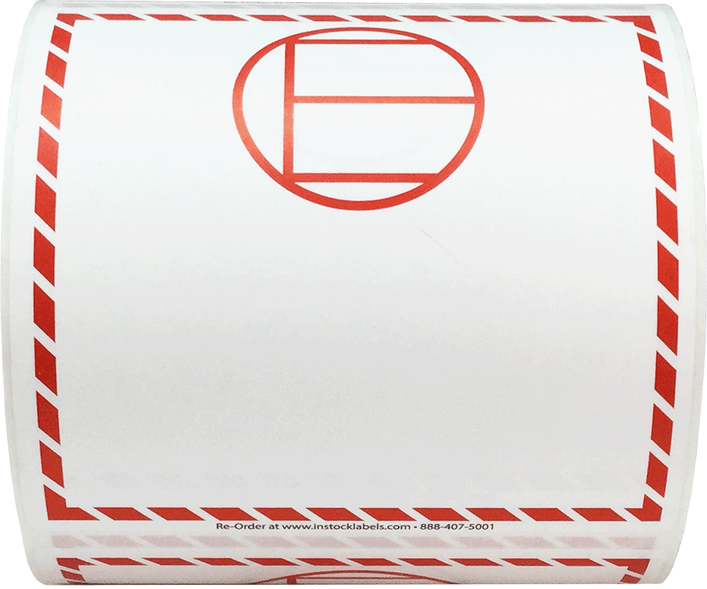 Dangerous Goods in Excepted Quantities White with Red Labels | 4.125 ...