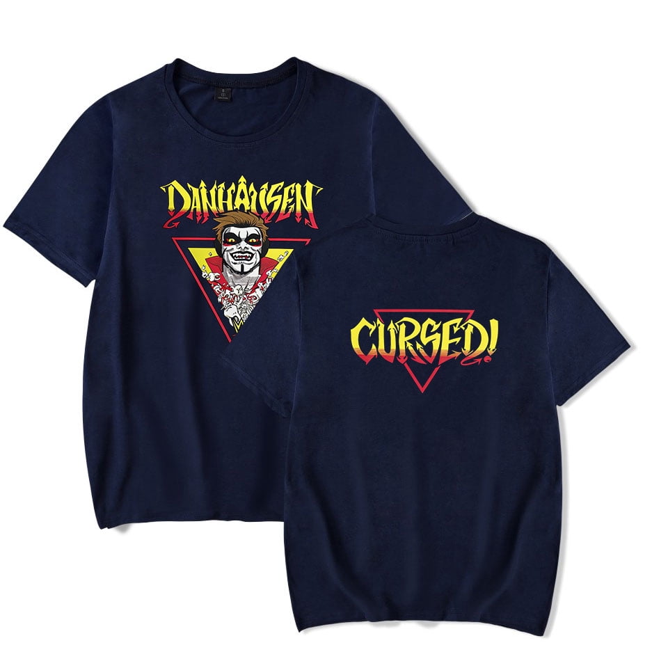 Danhausen Cursed! T-shirts Merch Fashion Print Top Short Sleeved Round ...