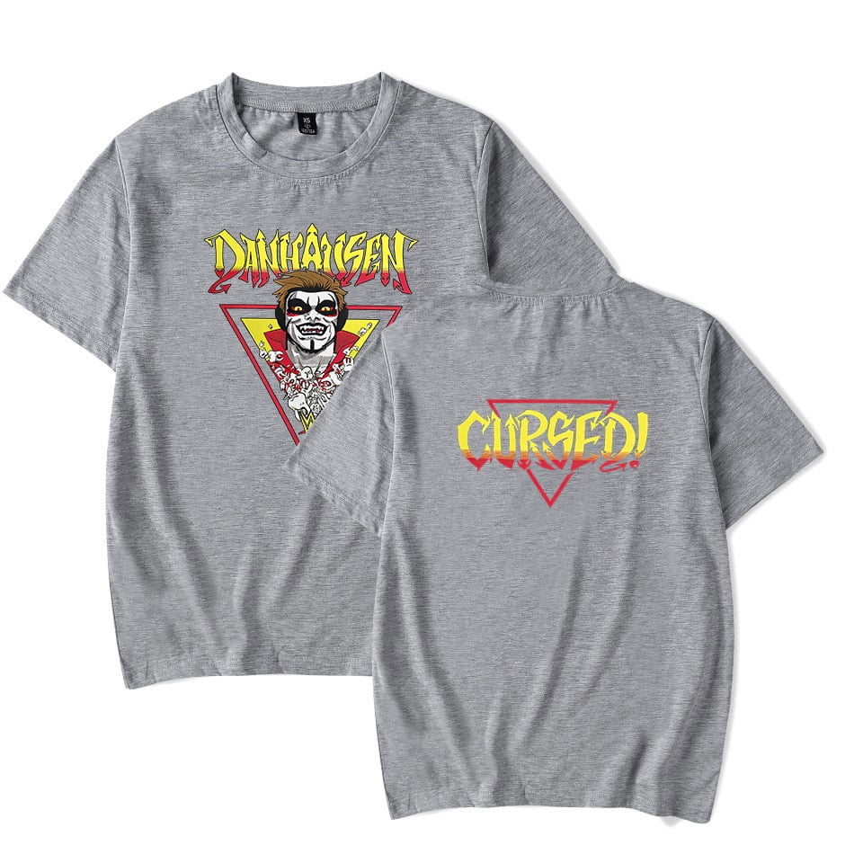 Danhausen Cursed! T-shirts Merch Fashion Print Top Short Sleeved Round ...