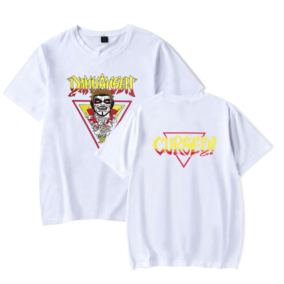 Danhausen Cursed! T-shirts Merch Fashion Print Top Short Sleeved Round ...