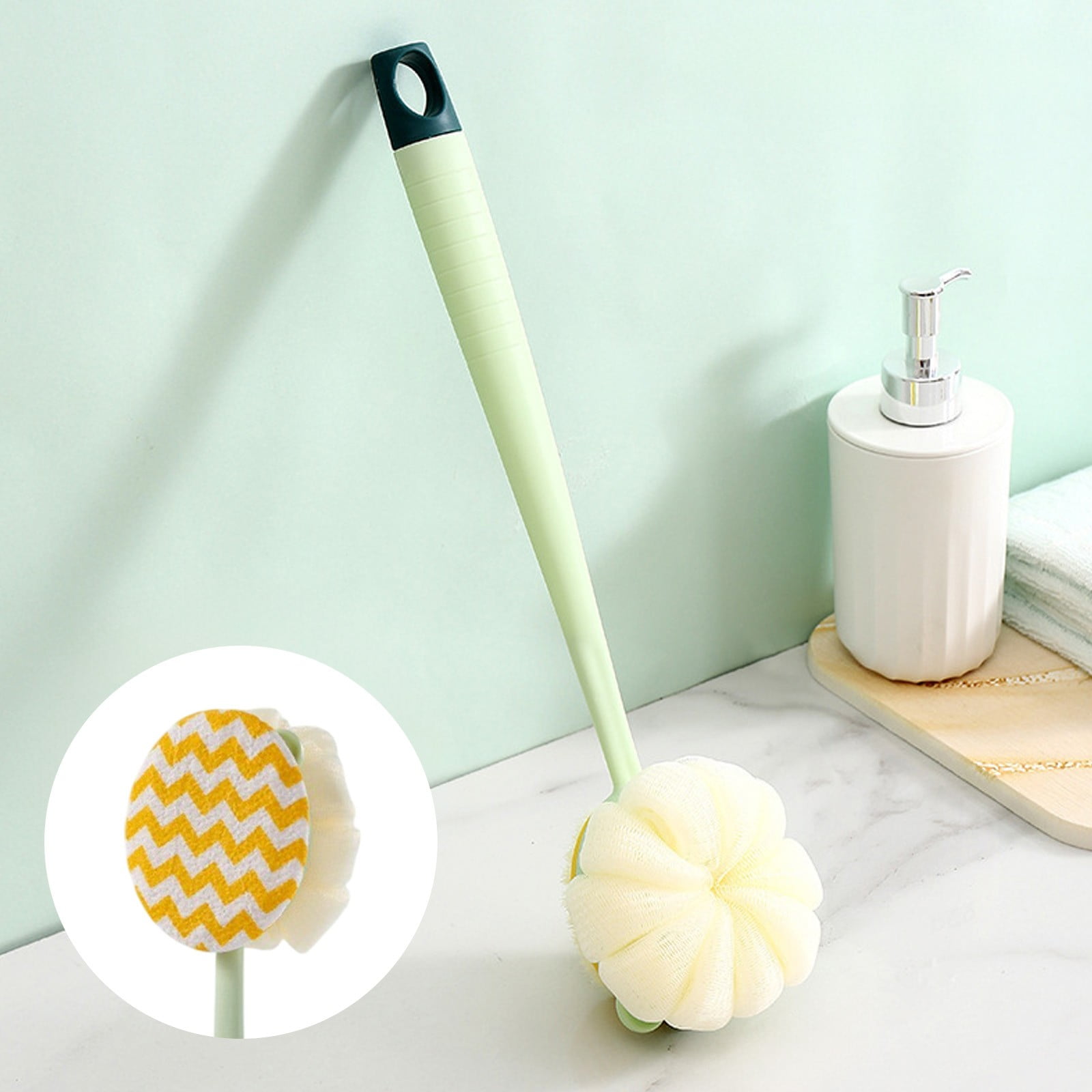 Danhjin Back Scrubbers for Shower, Long Handle Shower Brush Soft for ...