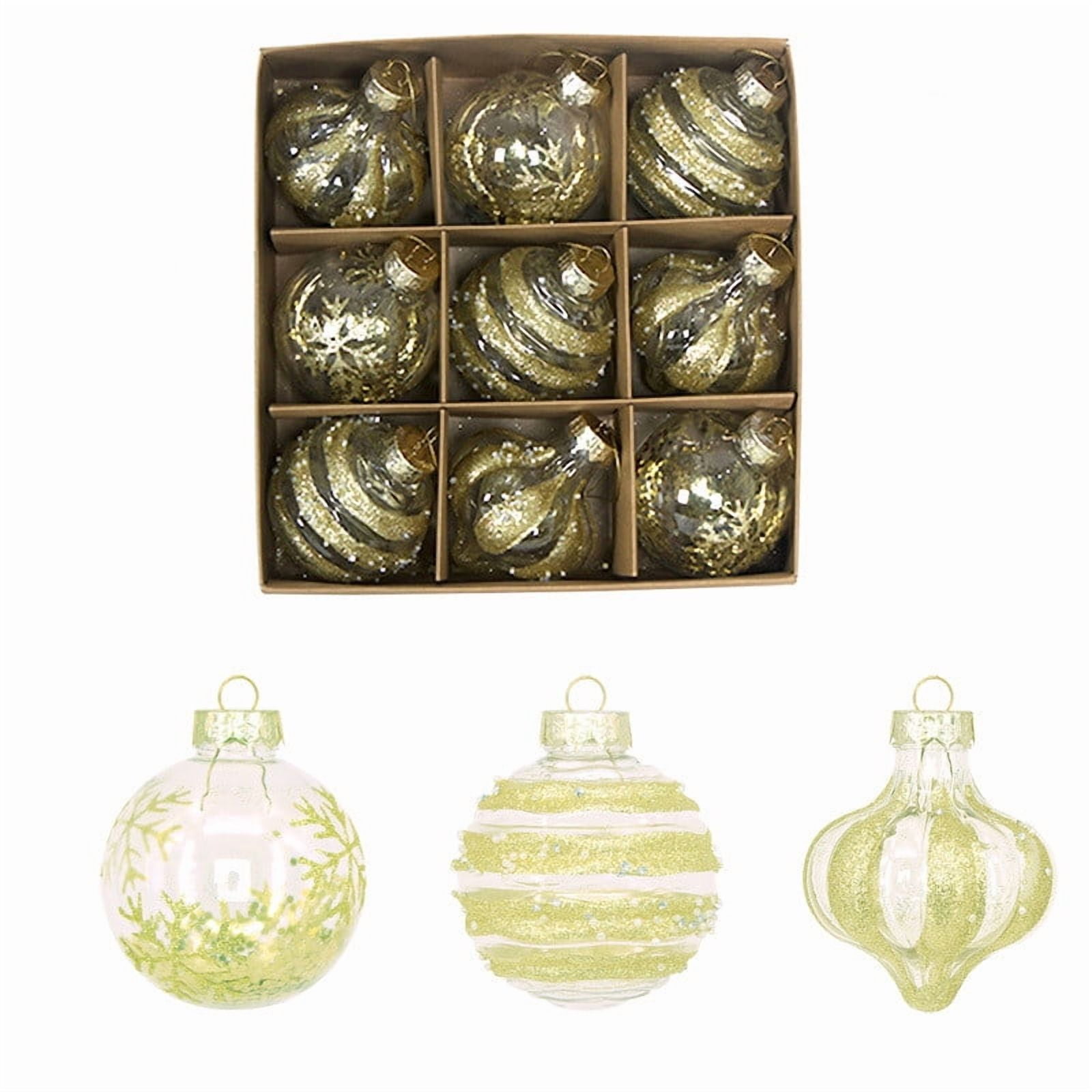 Danhjin Christmas Balls 9PCS, Christmas Decorations Shatterproof ...
