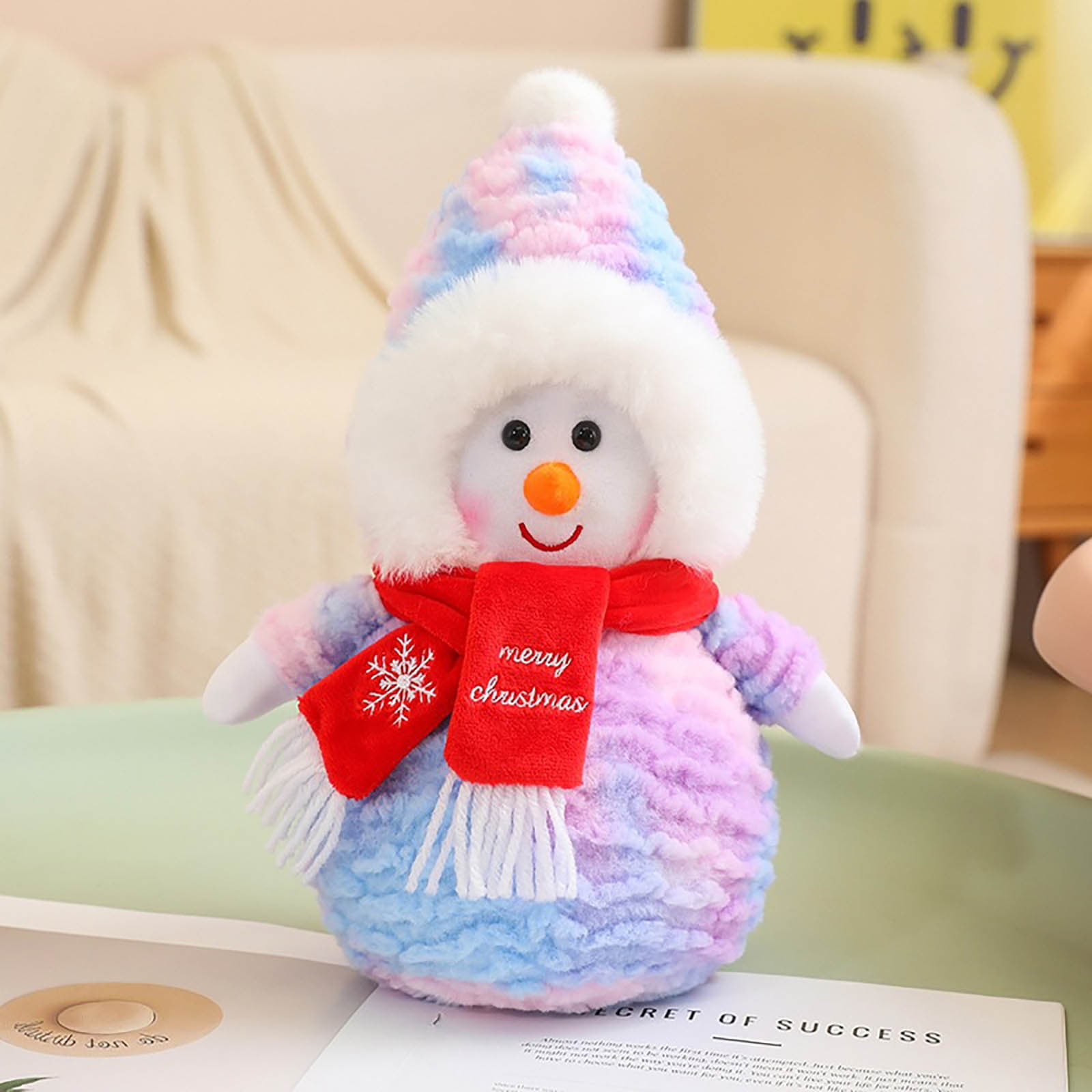 Danhjin Christmas Stuffed Animals Plush Toys, Cute Snowman Doll with ...