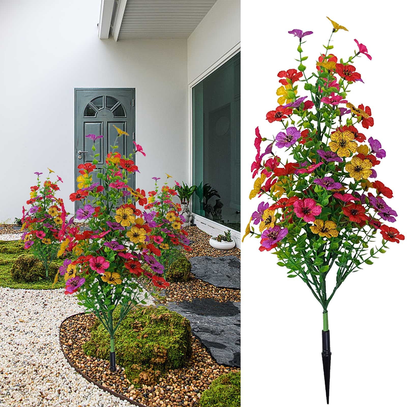 Danhjin Fake Flowers, Artificial Flowers for Outdoors Courtyard ...