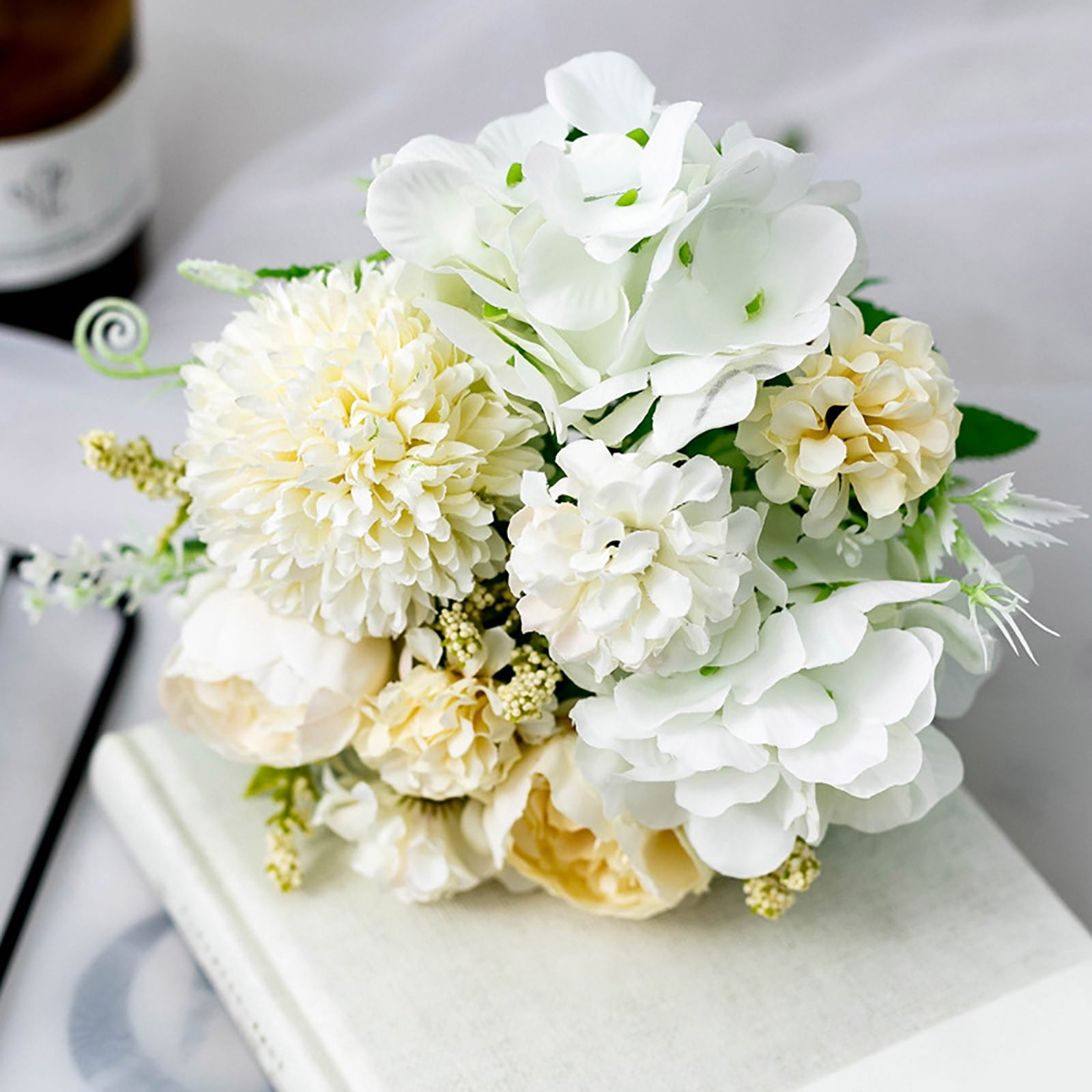 Danhjin Fake Flowers, Artificial Flowers for Outdoors Indoors ...