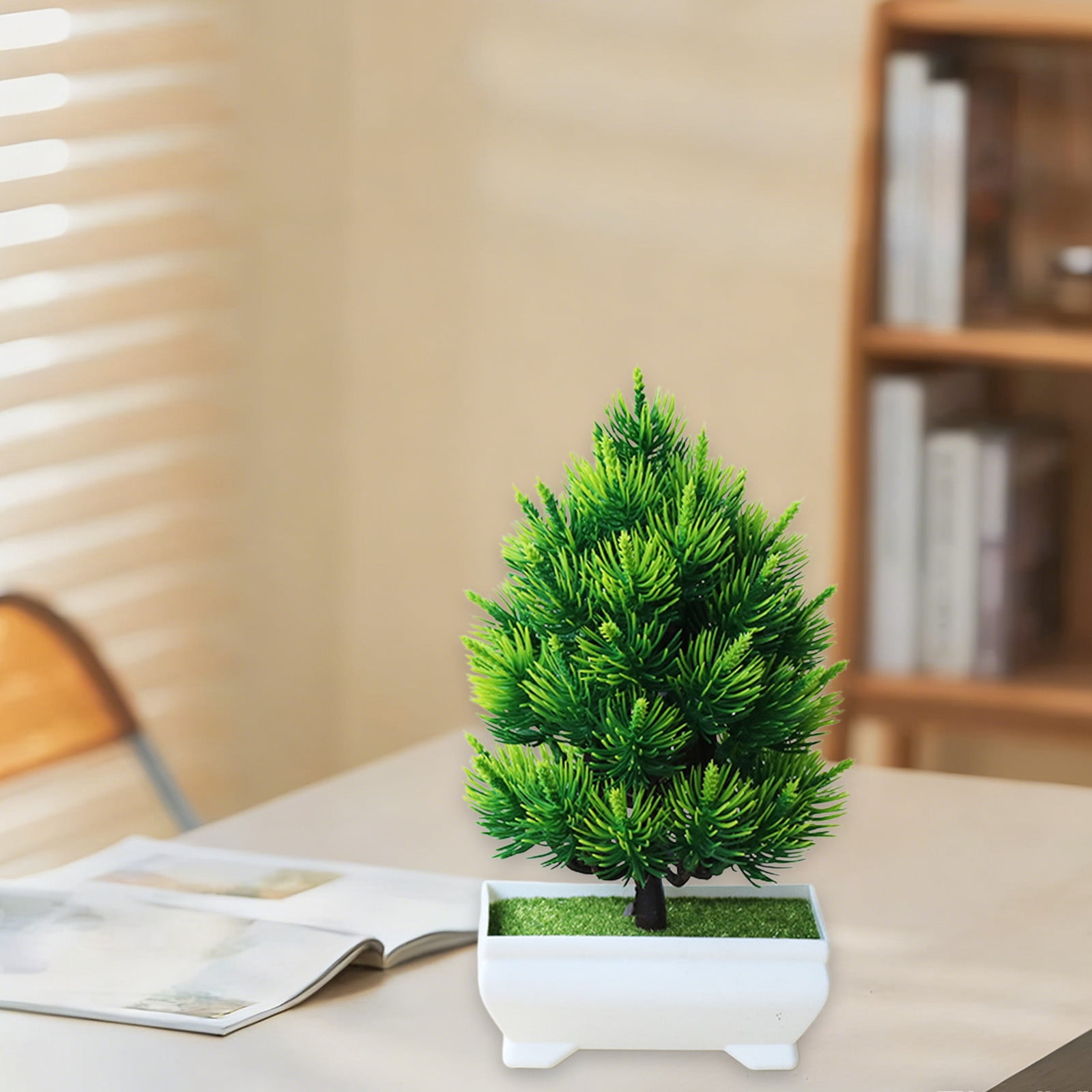 Danhjin Fake Potted Plants Artificial Flowers Decor for Indoor Home ...