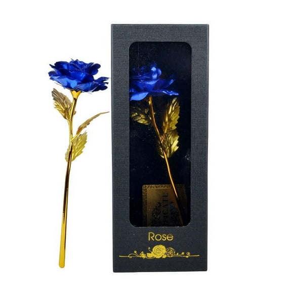 Danhjin Gold Dipped Rose, Golden Rose Eternal Preserved Real Rose in ...