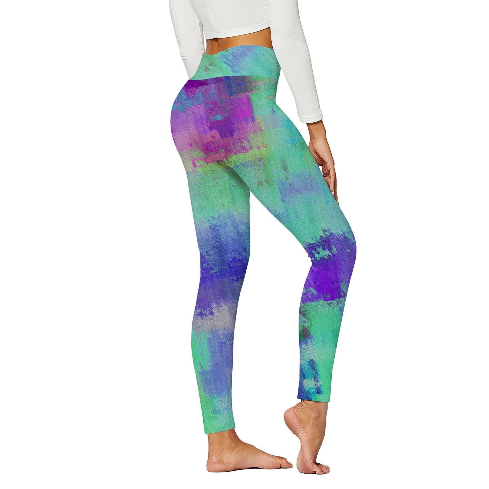 Danhjin High Waisted Pattern Leggings for Women Girls Leggings Skinny ...