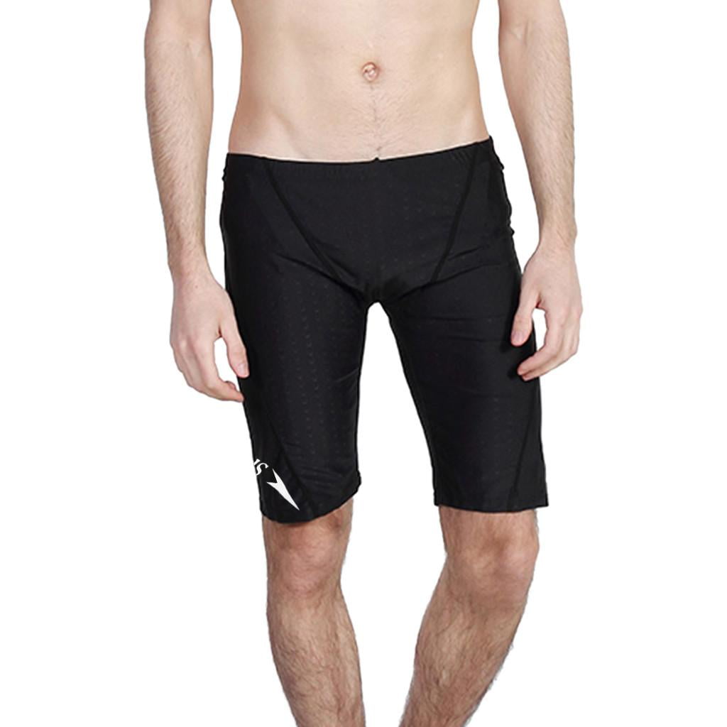 Danhjin Jammer Swimsuit Mens Solid Swim Jammers Endurance Long Racing ...