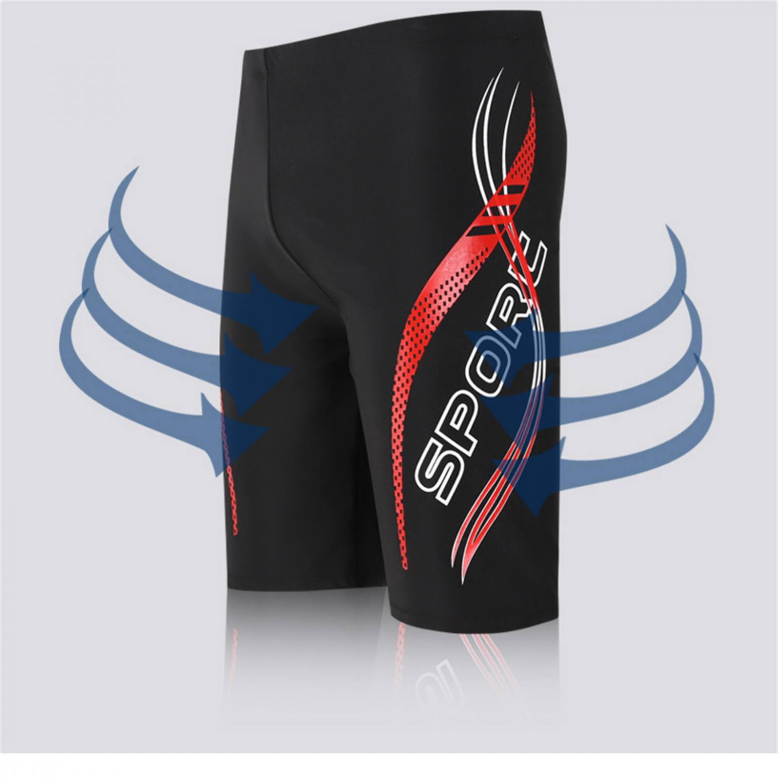 Danhjin Jammer Swimsuit Mens Solid Swim Jammers Endurance Long Racing ...