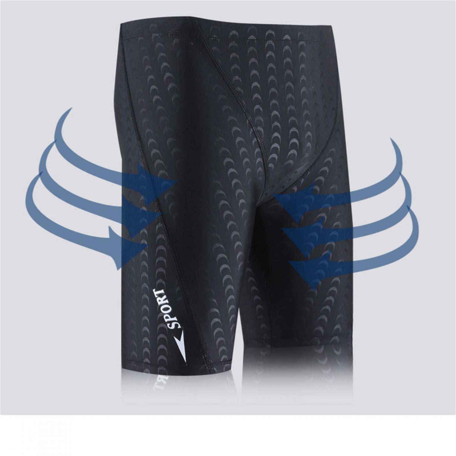 Danhjin Jammer Swimsuit Mens Solid Swim Jammers Endurance Long Racing ...