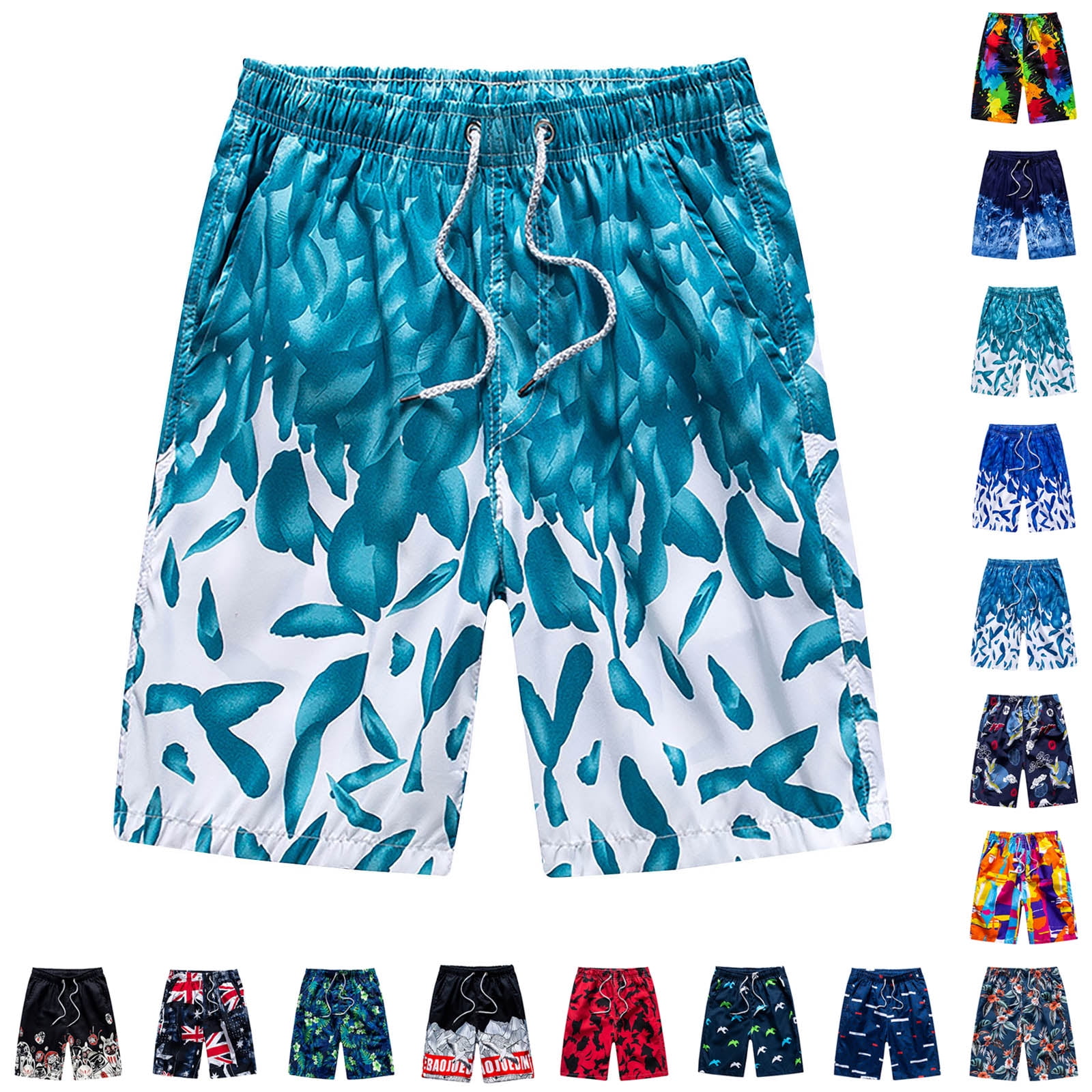 Danhjin Men's Swim Trunks, Quick Dry Beach Shorts, Beer Festival Print ...