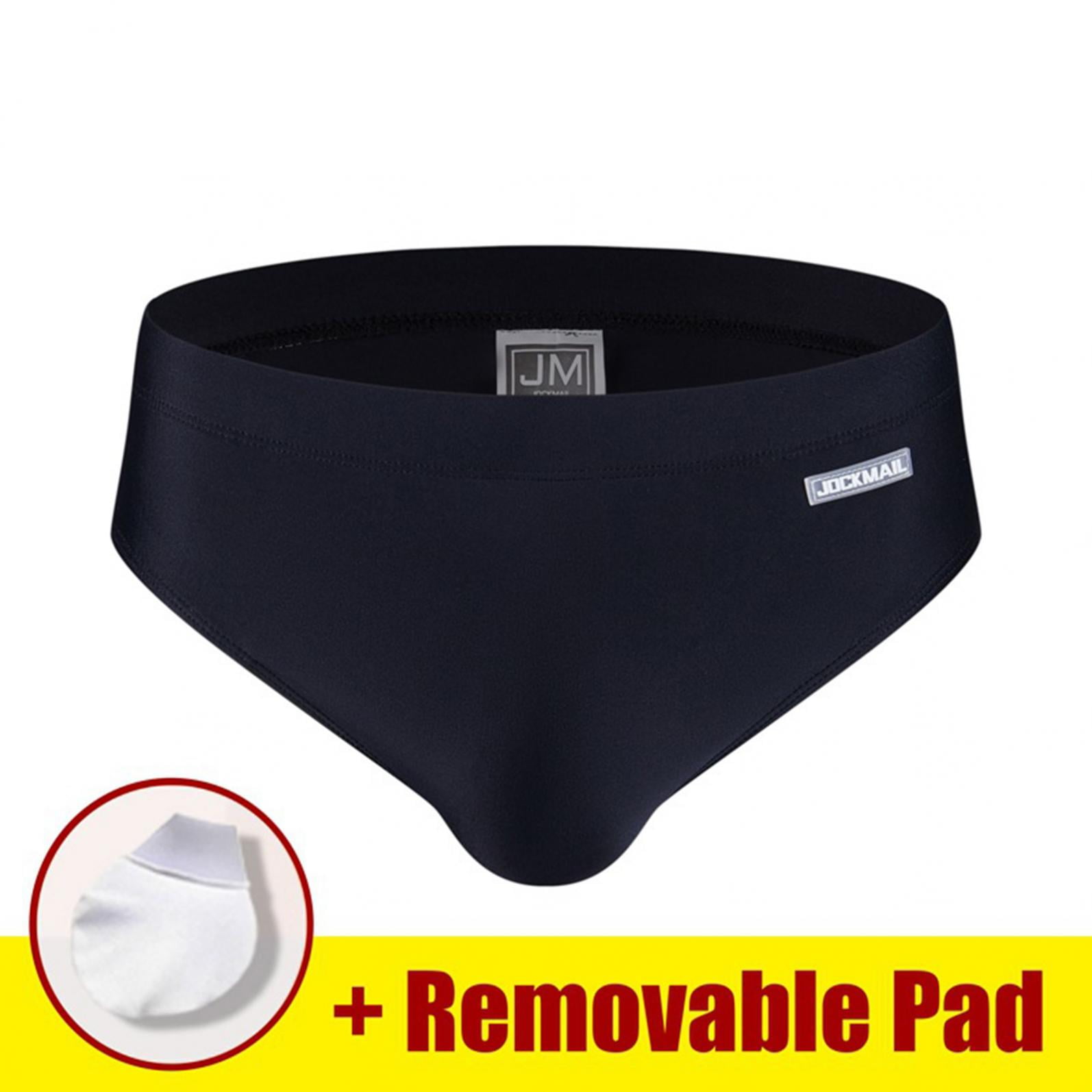 Danhjin Mens Bikini Swimwear Low Rise Swim Briefs Solid Bathing Suit ...