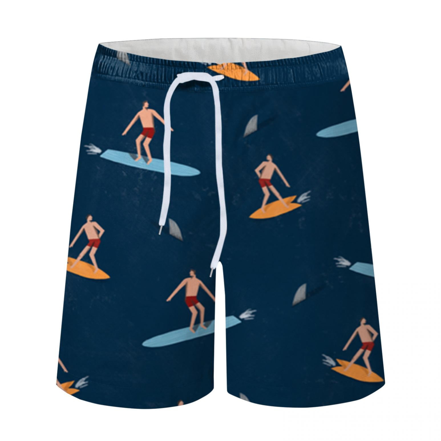 Danhjin Mens Swim Trunks Quick Dry Swim Shorts With Mesh Lining Surfing