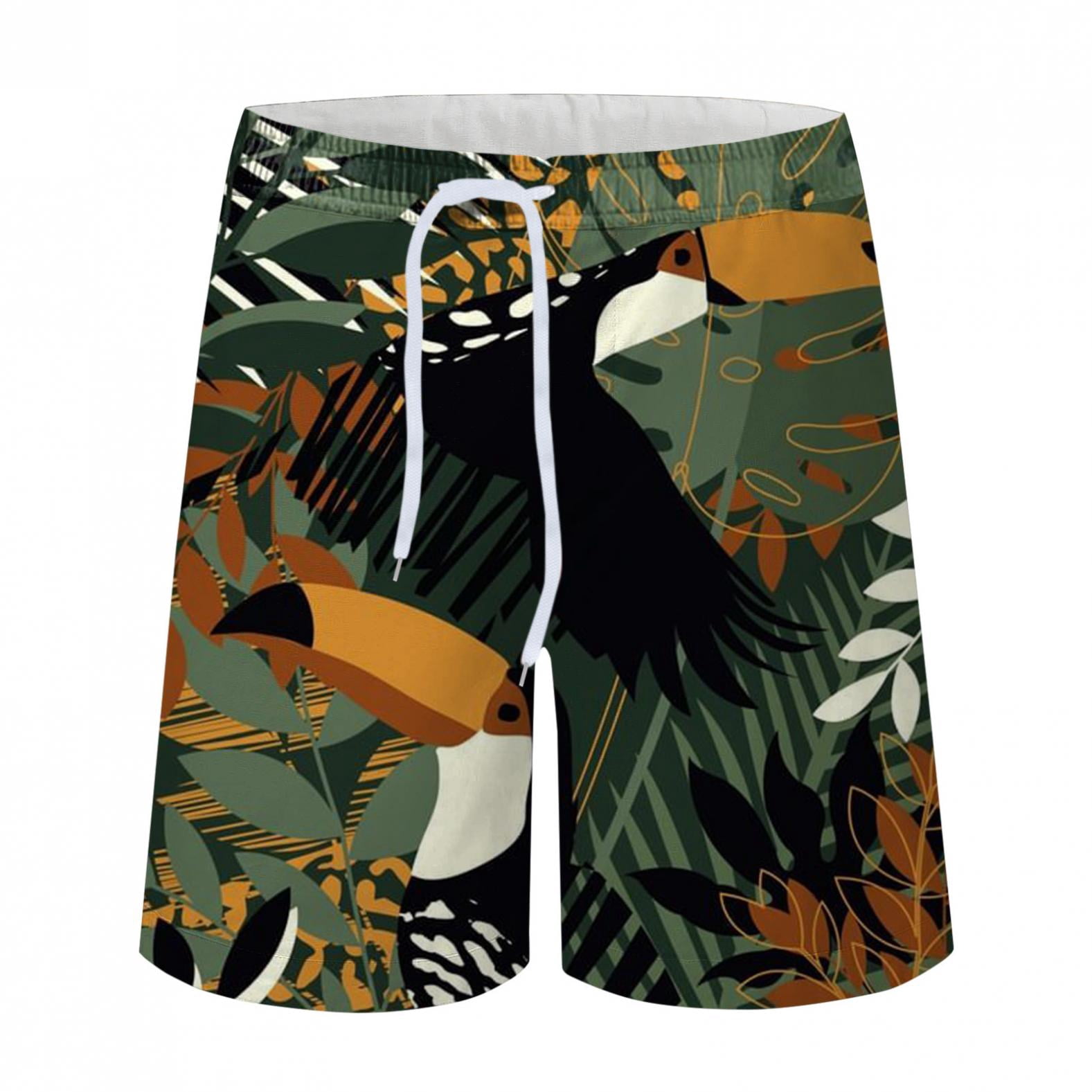 Danhjin Mens Swim Trunks Quick Dry Swim Shorts with Mesh Lining Surfing ...