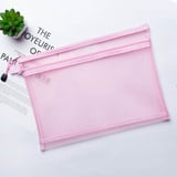Danhjin Mesh Pencil Pouch, Transparent Double Layer Mesh File Bag ...
