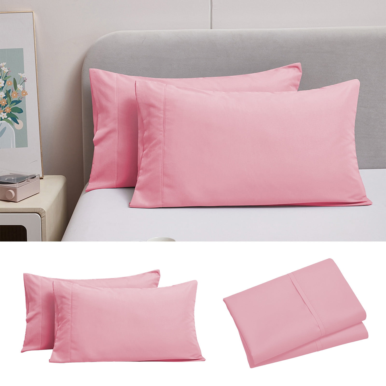 Danhjin Pillow Covers Envelope Closure, Soft Brushed Microfiber Fabric ...