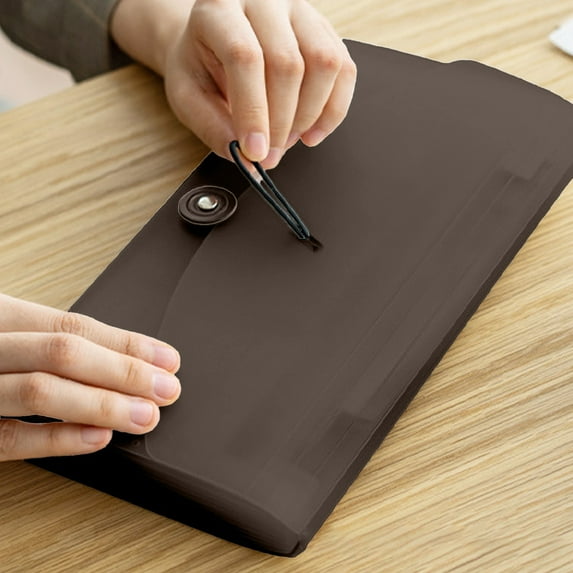 Danhjin Plastic Folders with Pockets, Labeled File Document Organizers ...