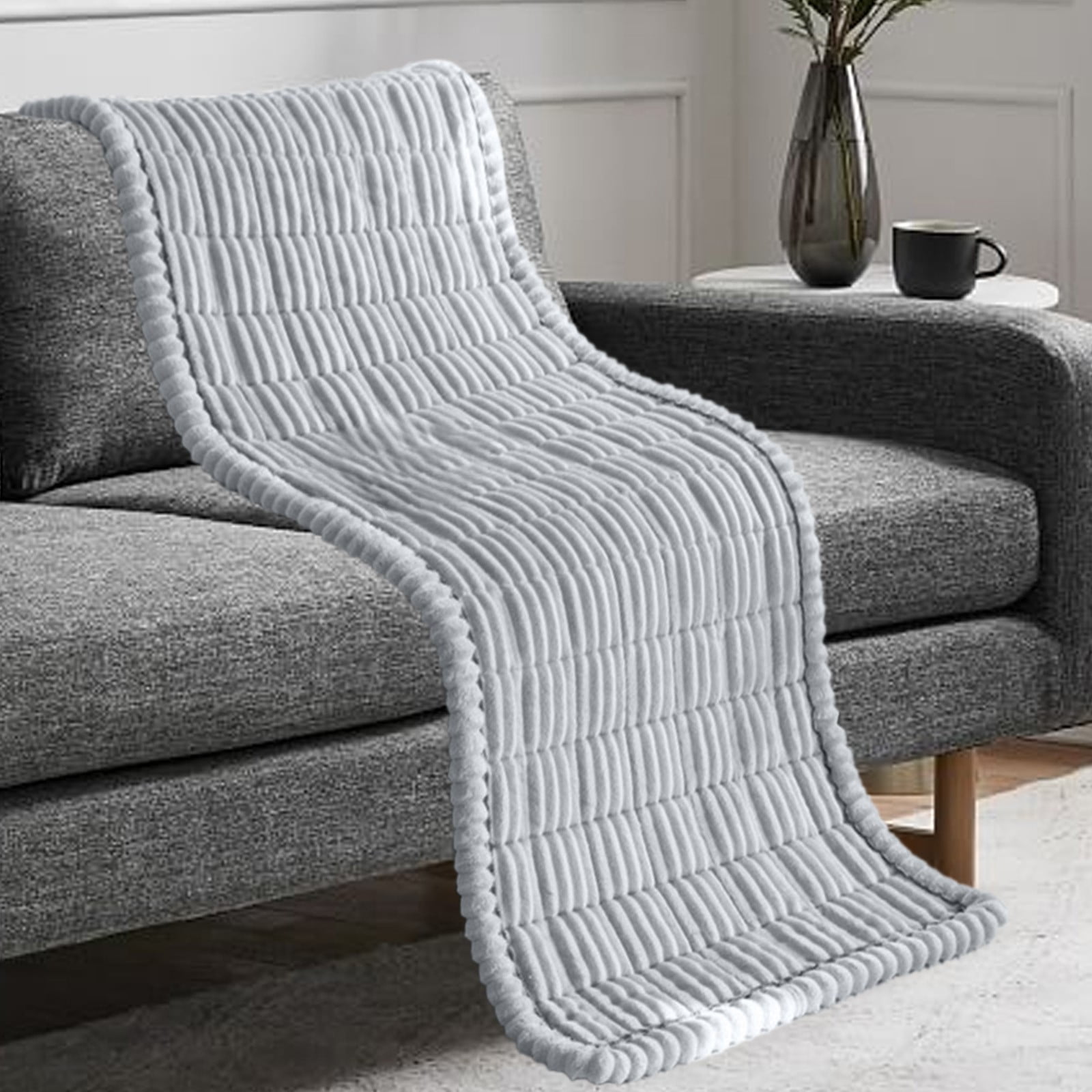 Danhjin Soft Washable Couch Cover Blanket, Stretchable Sectional Sofa ...