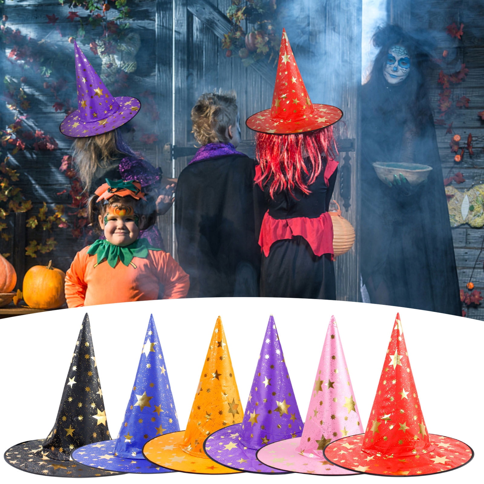 Danhjin Witch Hat, Pointed Witches Hat for Halloween Decor Witch ...