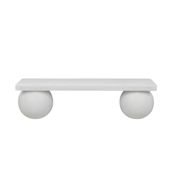 Dani Media Table Extra Large in Ivory - Walmart.com