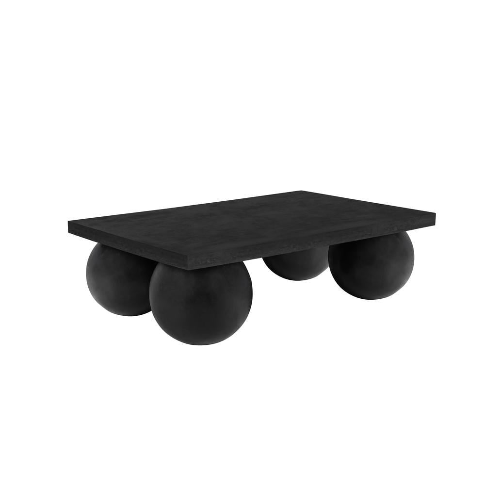 Dani Rectangle Coffee Table Medium In Black - Walmart.com