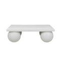 Dani Rectangle Coffee Table Medium In Ivory - Walmart.com