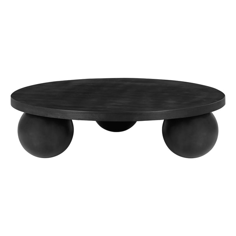 Dani Round Coffee Table Large In Black - Walmart.com