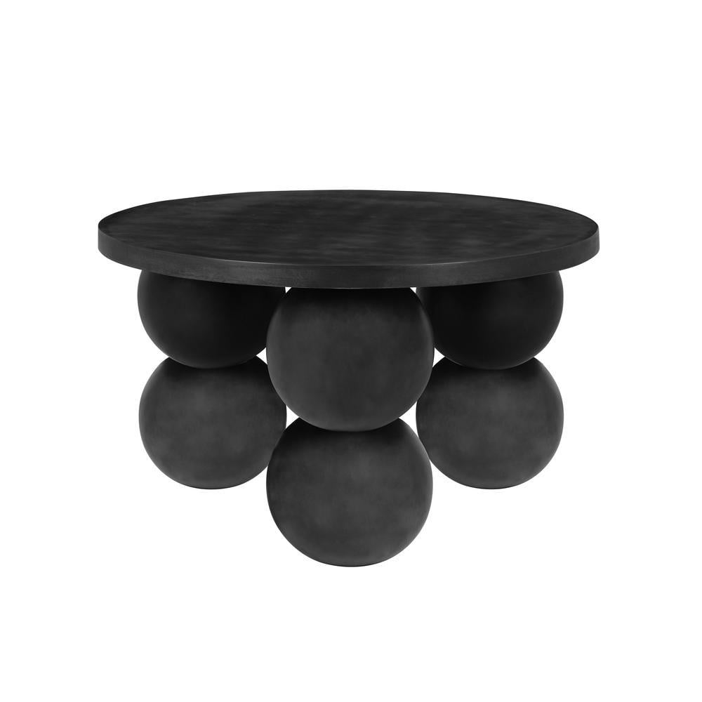 Dani Round Console Medium in Black - Walmart.com
