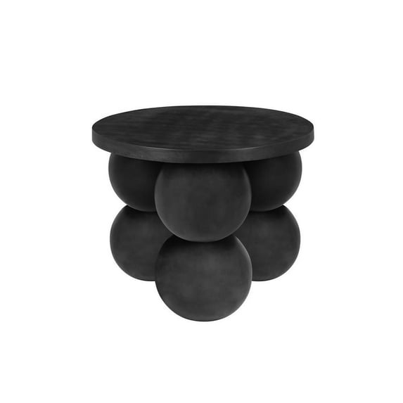 Dani Round Console Small in Black - Walmart.com